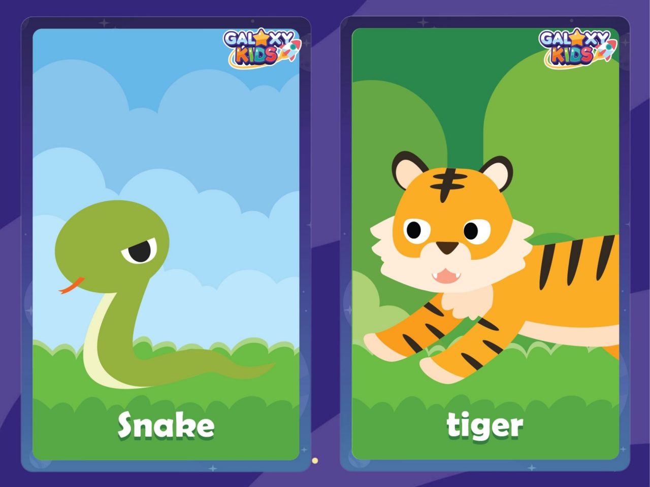 Animals Flashcards – Galaxy Kids